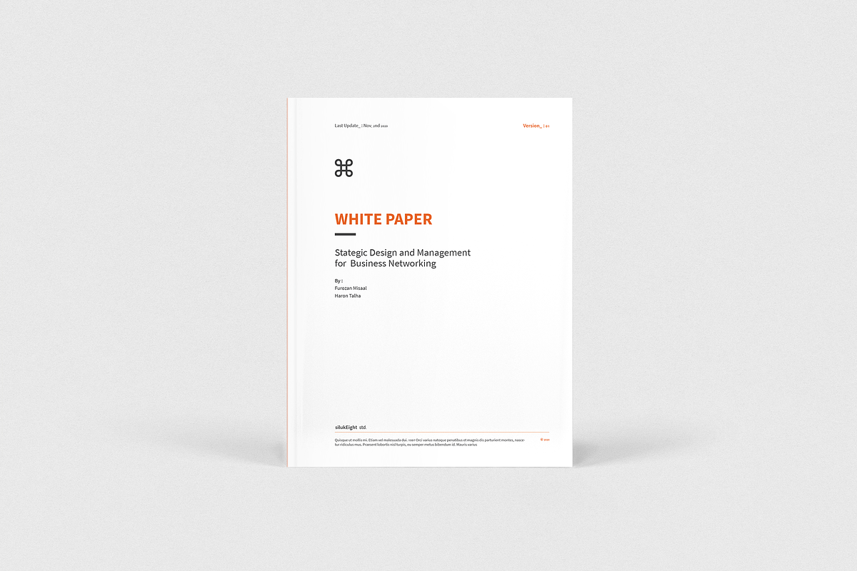 White Paper, a Brochure Template by silukEight