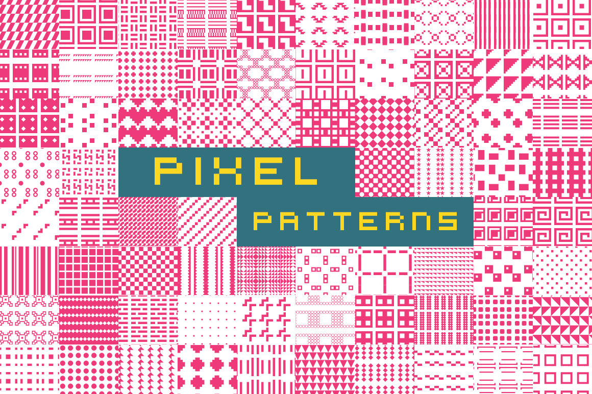 Pixel Patterns, a Symbol Font by HipFonts