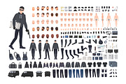 Thief, burglar or robber DIY kit, a Person Illustration by Good Studio