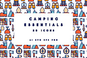 Camping essentials, an Icon by Derenskaya
