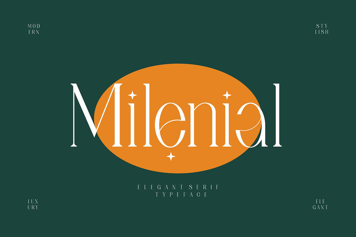 Milenial Serif Typeface, a Serif Font by Alfinart