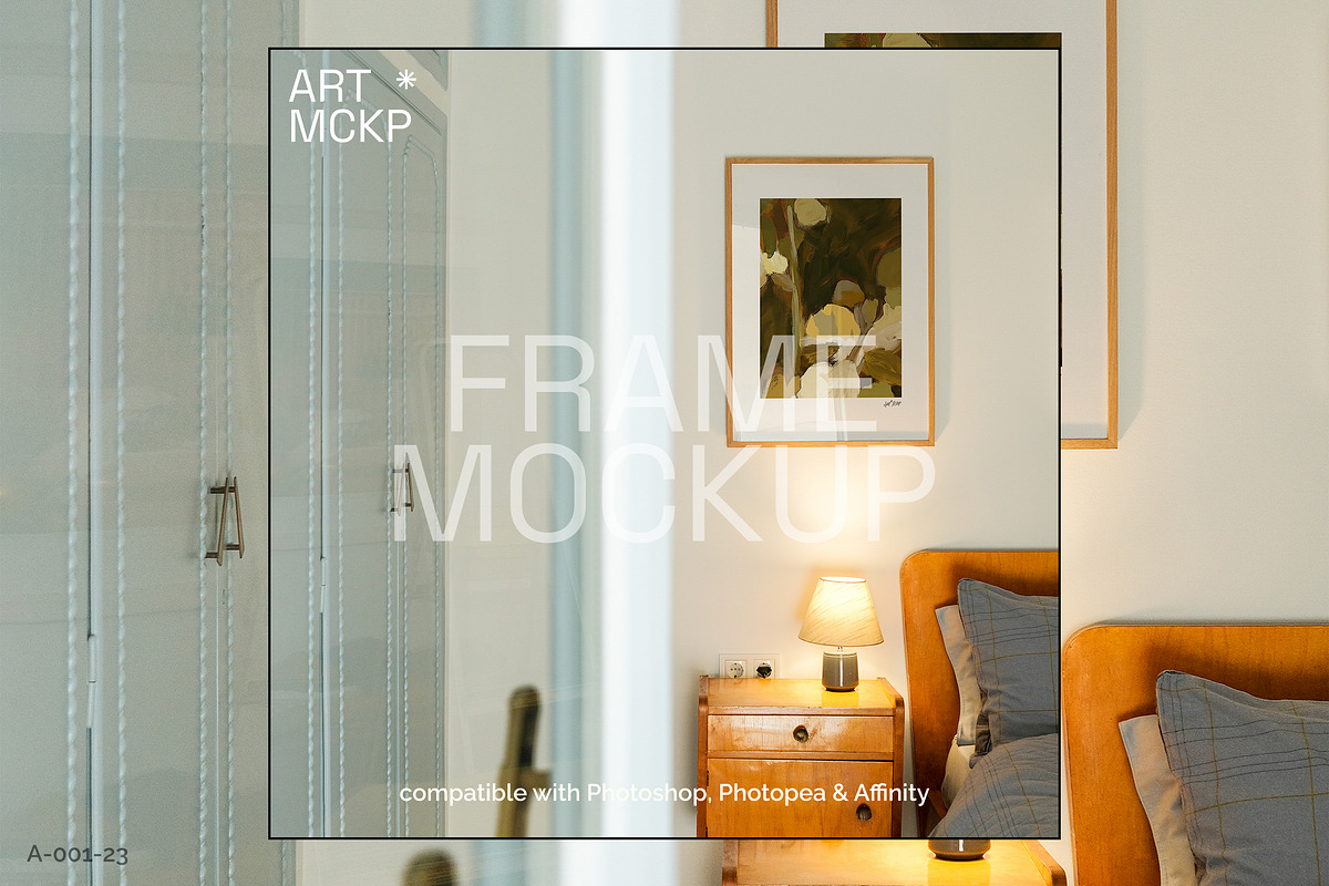 Elena's Room: Din A frame mockup set, an Advertising Mockup by MCKP*ME