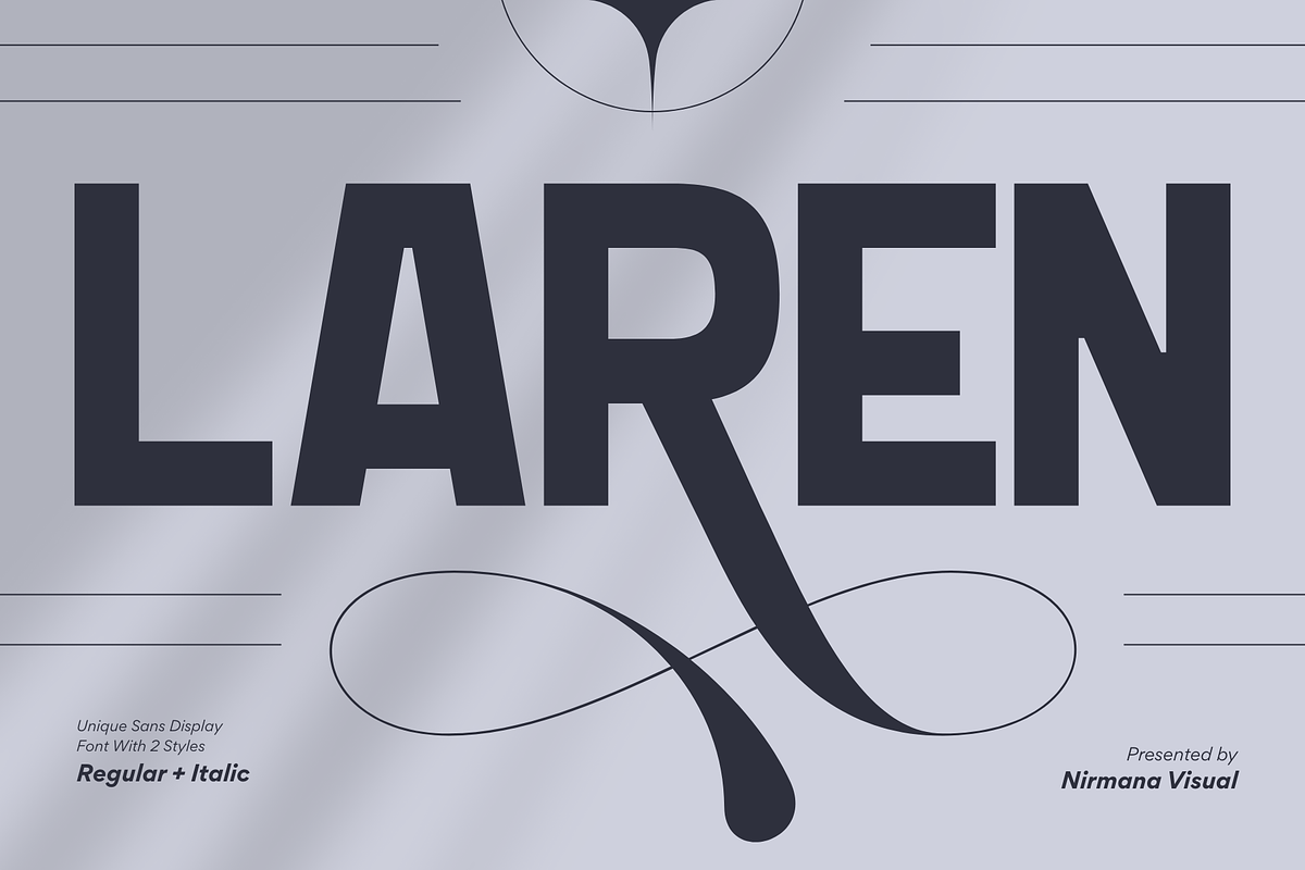 Laren Modern - Branding Logo Font, a Sans Serif Font by Nirmana Visual