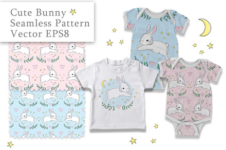 Seamless pattern Rabbit, a Pattern Graphic by Sweet_print