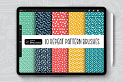 Confetti Pattern Procreate Brushes, a Brush Add-On by Kitaleigh