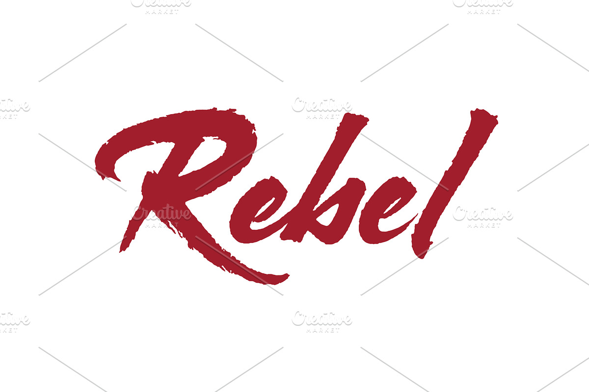 Rebel lettering design, a Branding & Logo Template by Zagach Letters
