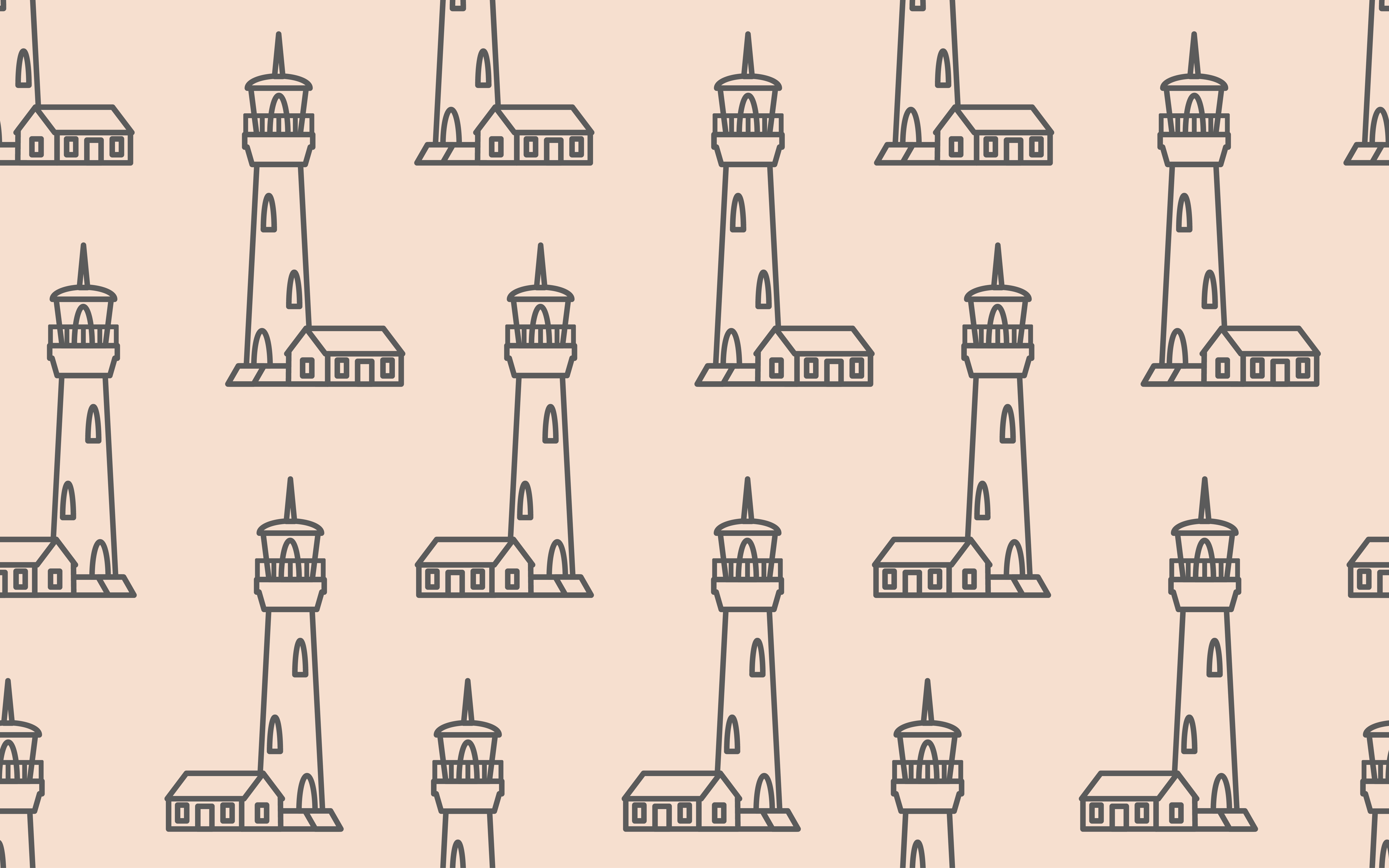Lighthouse vector seamless pattern, a Pattern Graphic by Woters little shop
