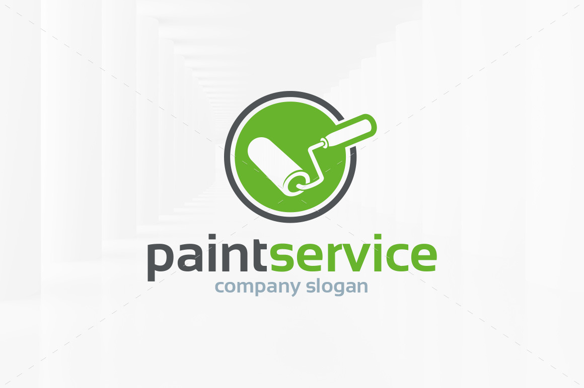 Paint Service Logo Template, a Branding & Logo Template by LOGOMAGINE