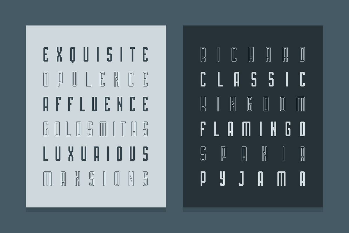 Strider Cyrillic Typeface (34 Fonts)