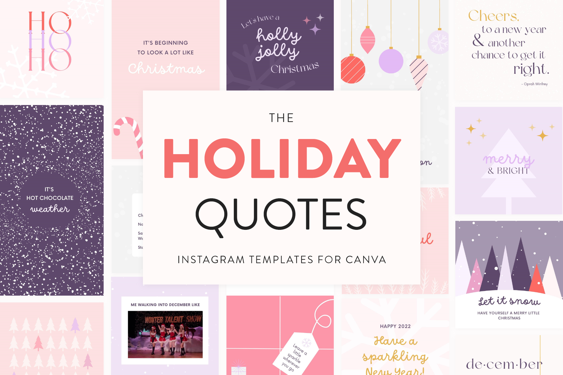 Instagram Holiday Template Pack Xmas