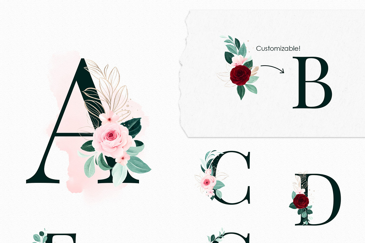 Garden Watercolor Floral Collection | Creative Market