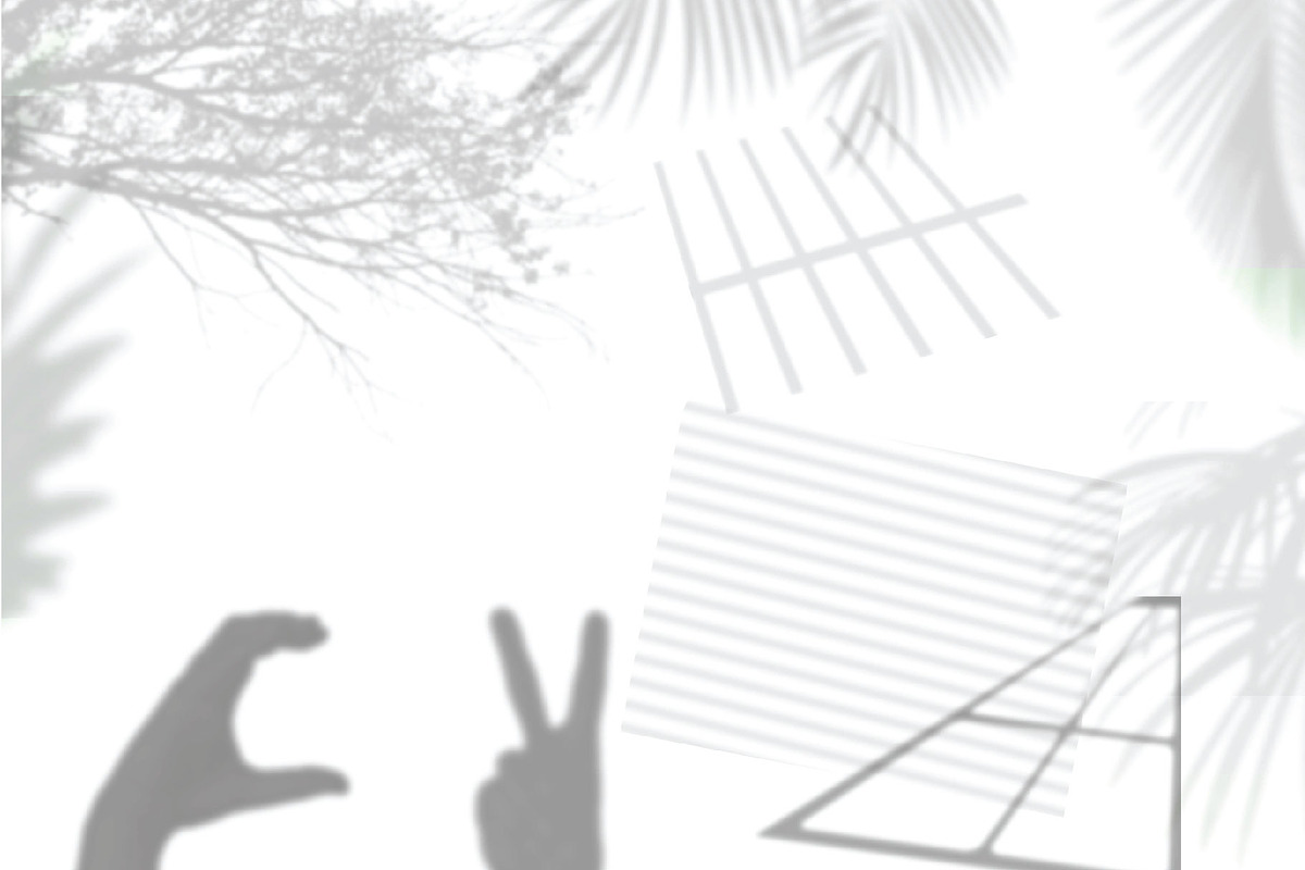 NATURAL LIGHTING SHADOW MOCKUP KIT, a Print Template by Tropical Type