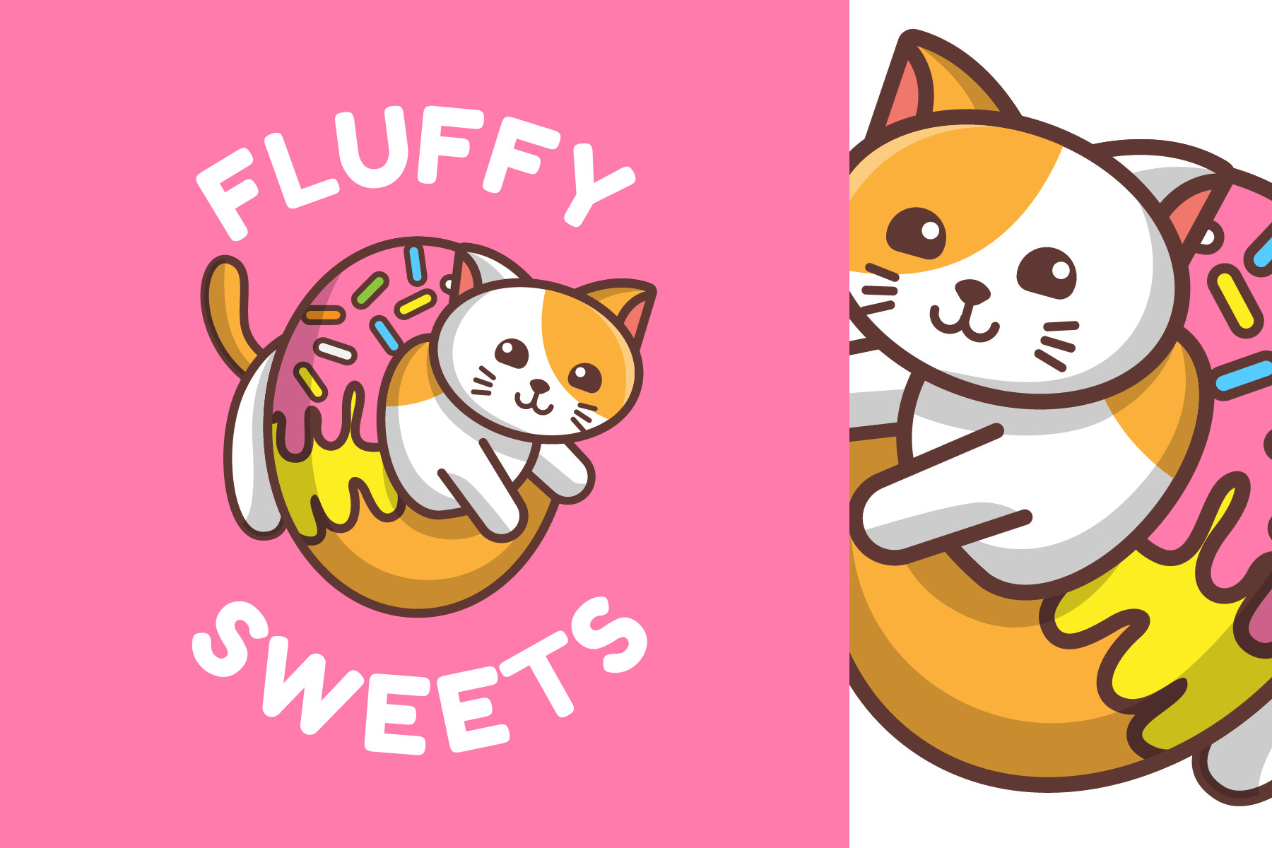 Fluffy Sweets - Mascot & Esport Logo, a Branding & Logo Template by AQR ...
