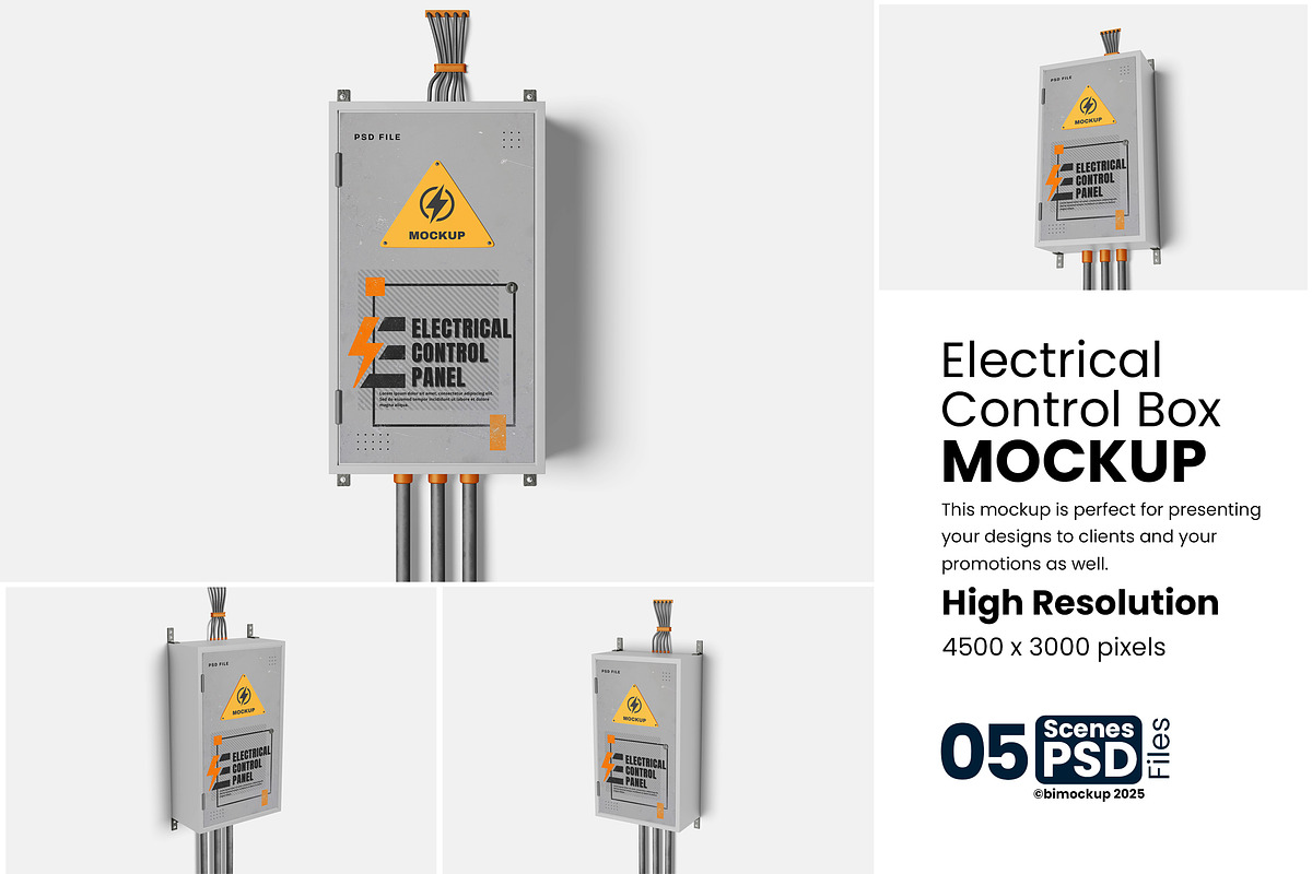 Electrical Control Box Mockup, a Product Mockup by bimockup