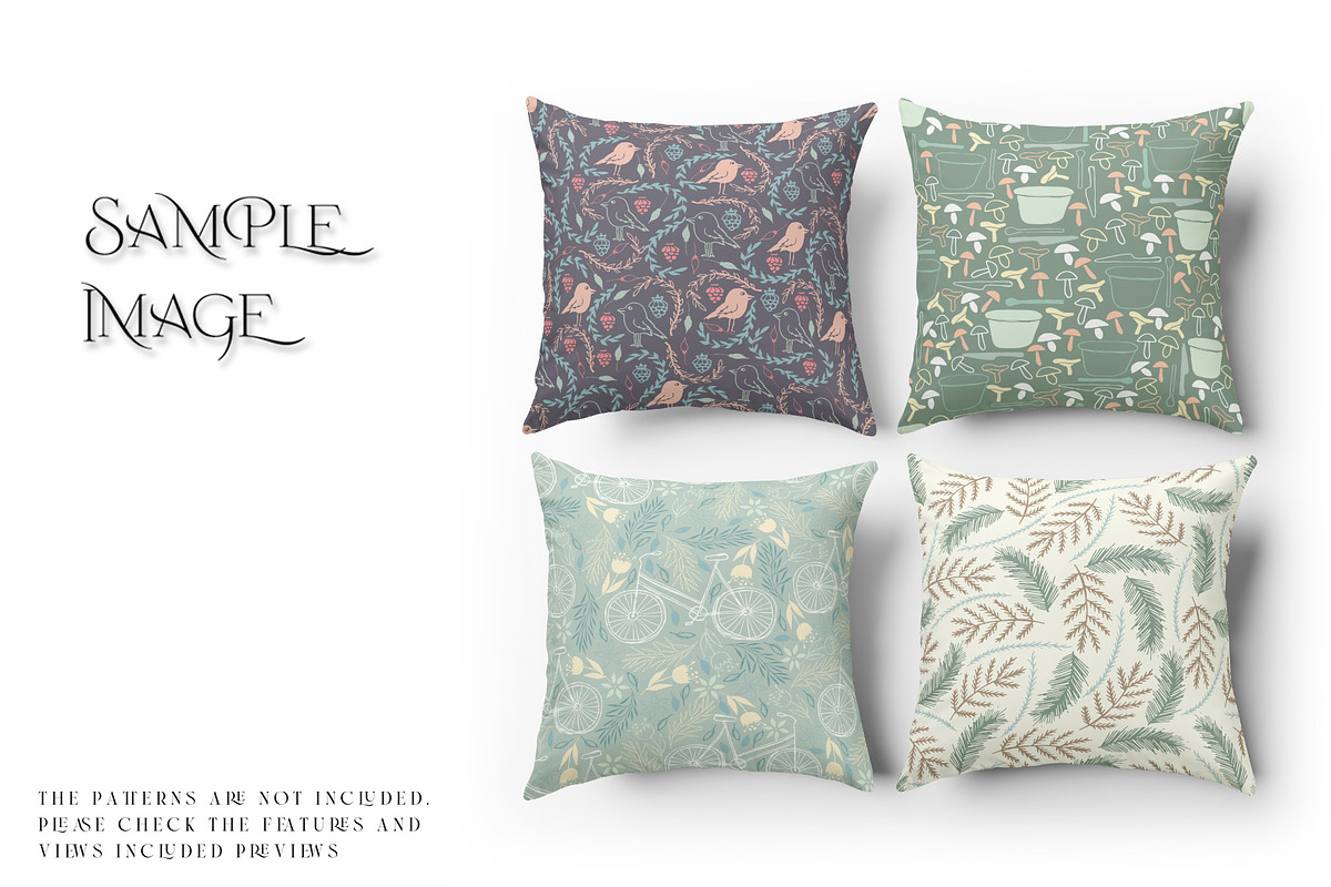 Throw Pillows with Smart Objects, a Product Mockup by mock-ups