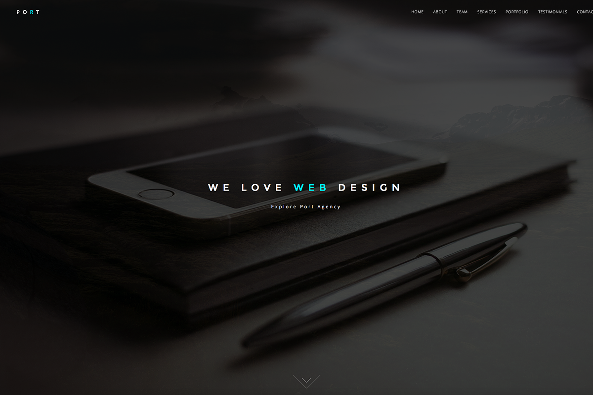 PORT - One Page HTML Template, a HTML Template by Riccardo Borchi