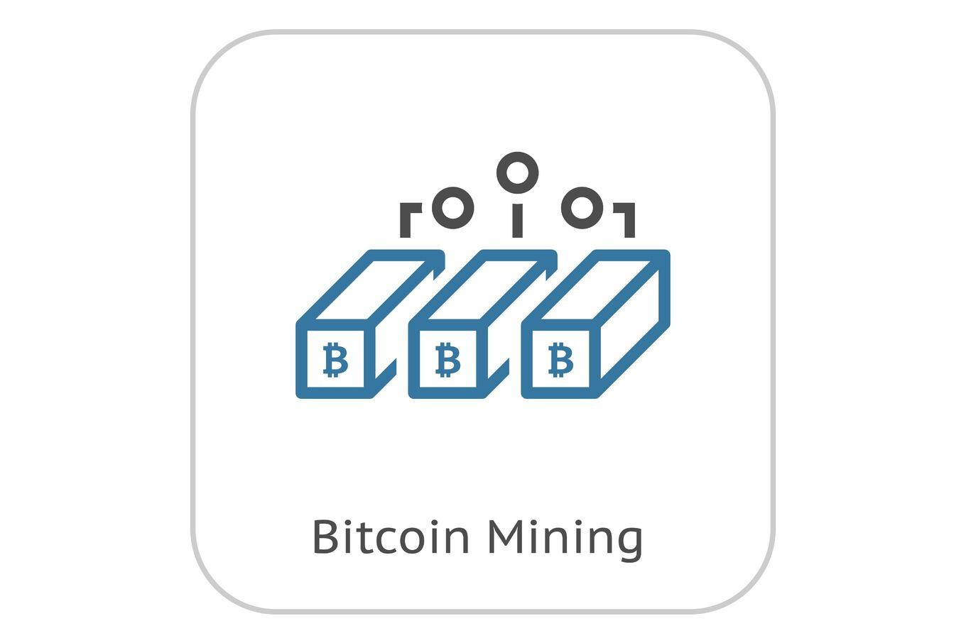 Bitcoin Mining Icon. | Icons ~ Creative Market