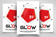 Futuristic Glow Flyer, a Flyer Template by Psd Templates