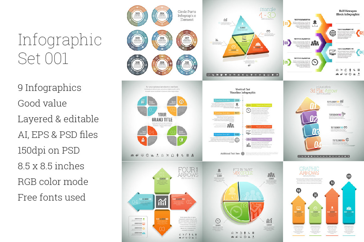 Infographic Set 1, a Templates & Theme by h.utomo