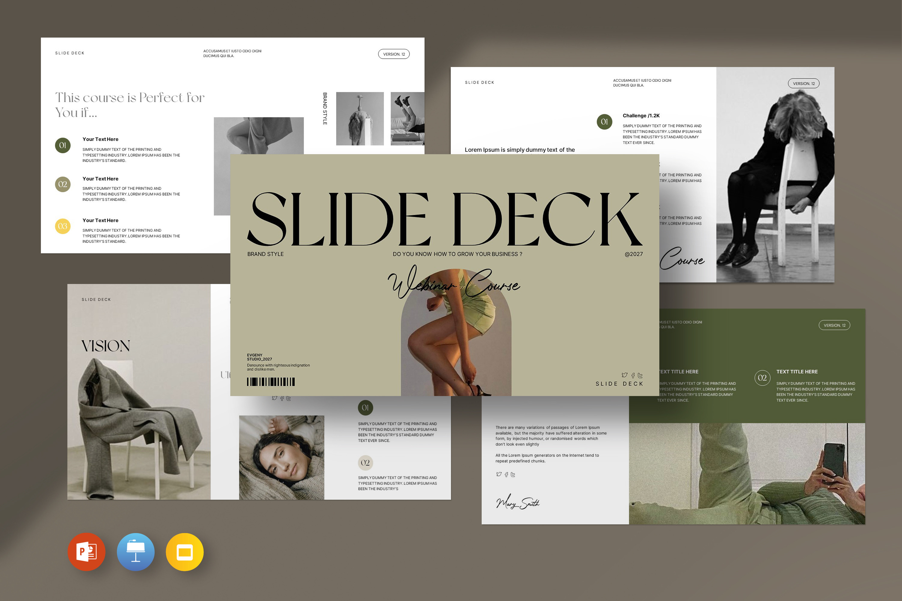 Slide Deck Presentation Template, a Presentation Template by evgenystudio