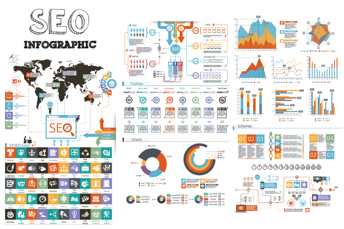 SEO Infographic, a Presentation Template by Infographic Paradise