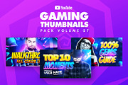 Gaming Youtube Thumbnails Bundle