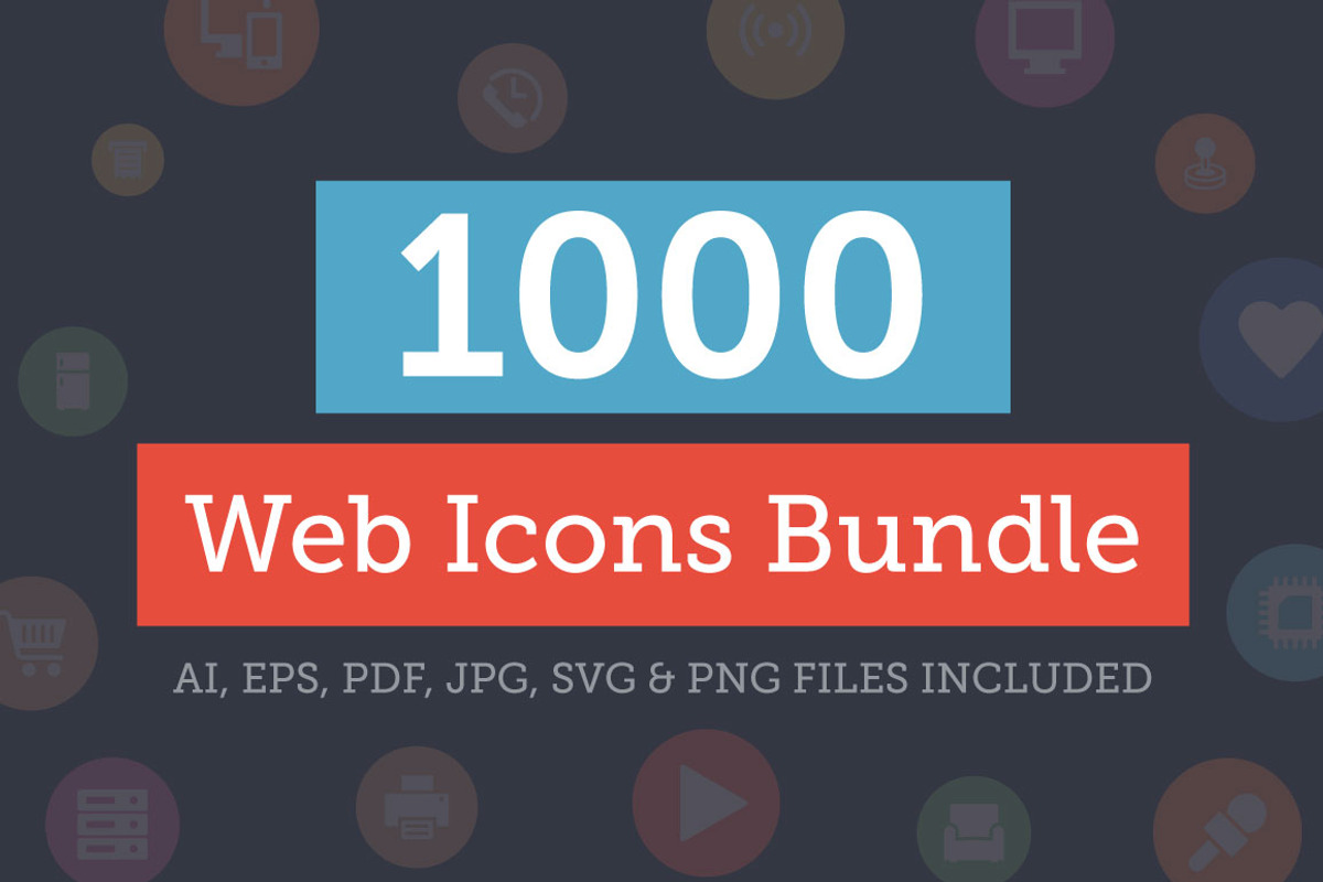 1000+ Web Icons Bundle, an Icon by Creative Stall