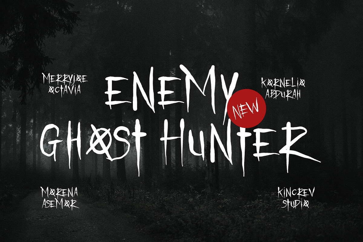 Thedemit - Horror Font Typeface