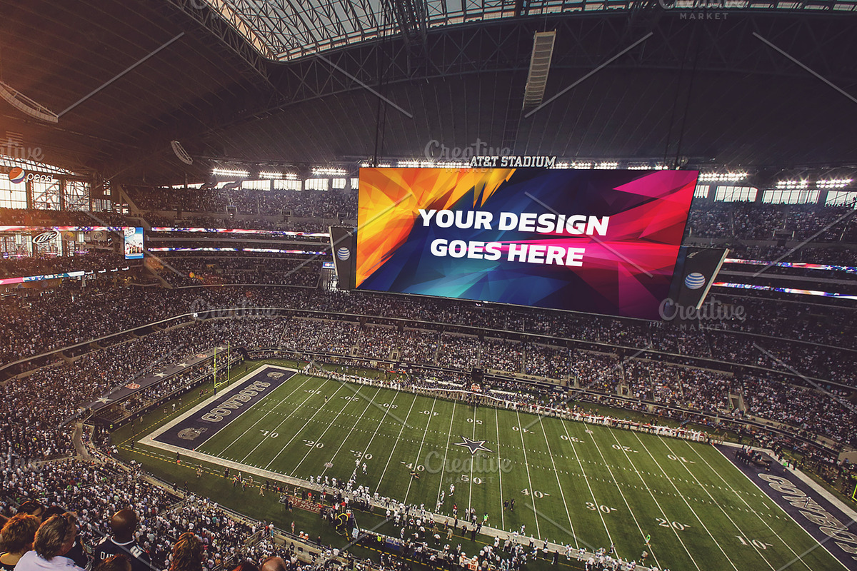NFL Stadium Display Mock-up Pack #3, a Mockup by vraiana