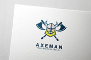 Axeman Viking Logo, a Branding & Logo Template by Slim Studio