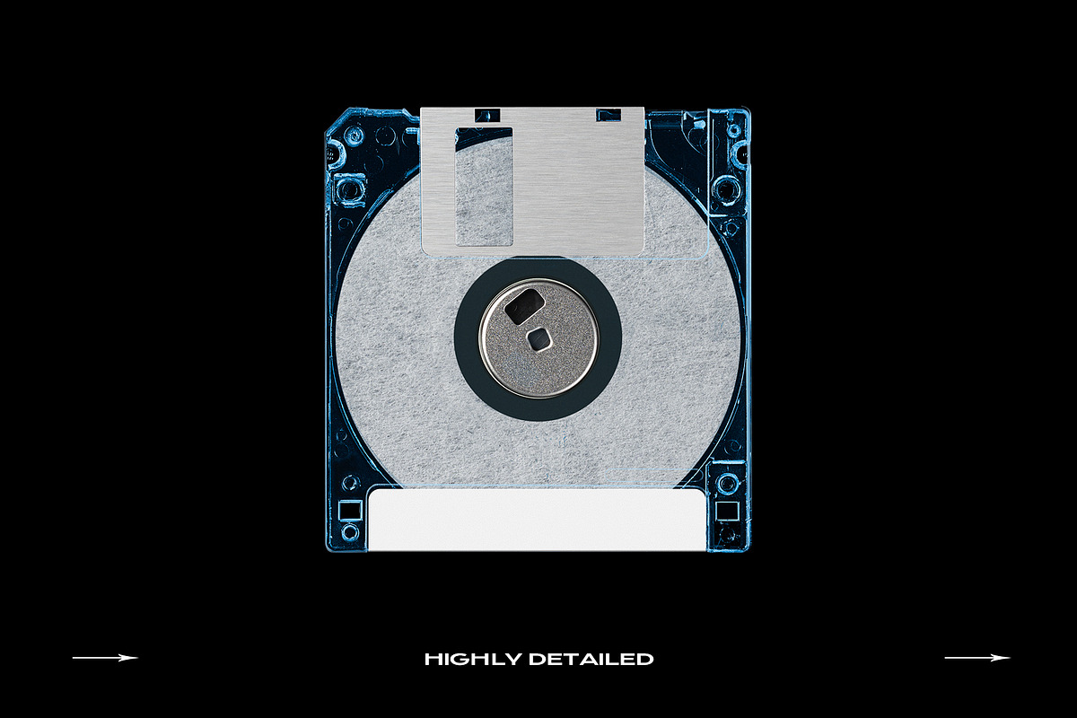 Floppy Disk Mockup Template Bundle, a Product Mockup by PrintPixel