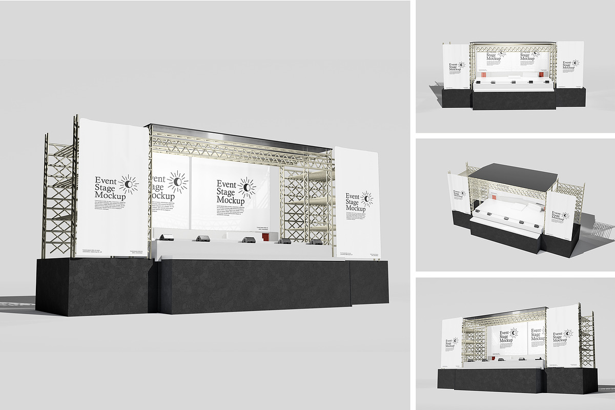 Event Stage Mockup, an Advertising Mockup by Twins_studio926