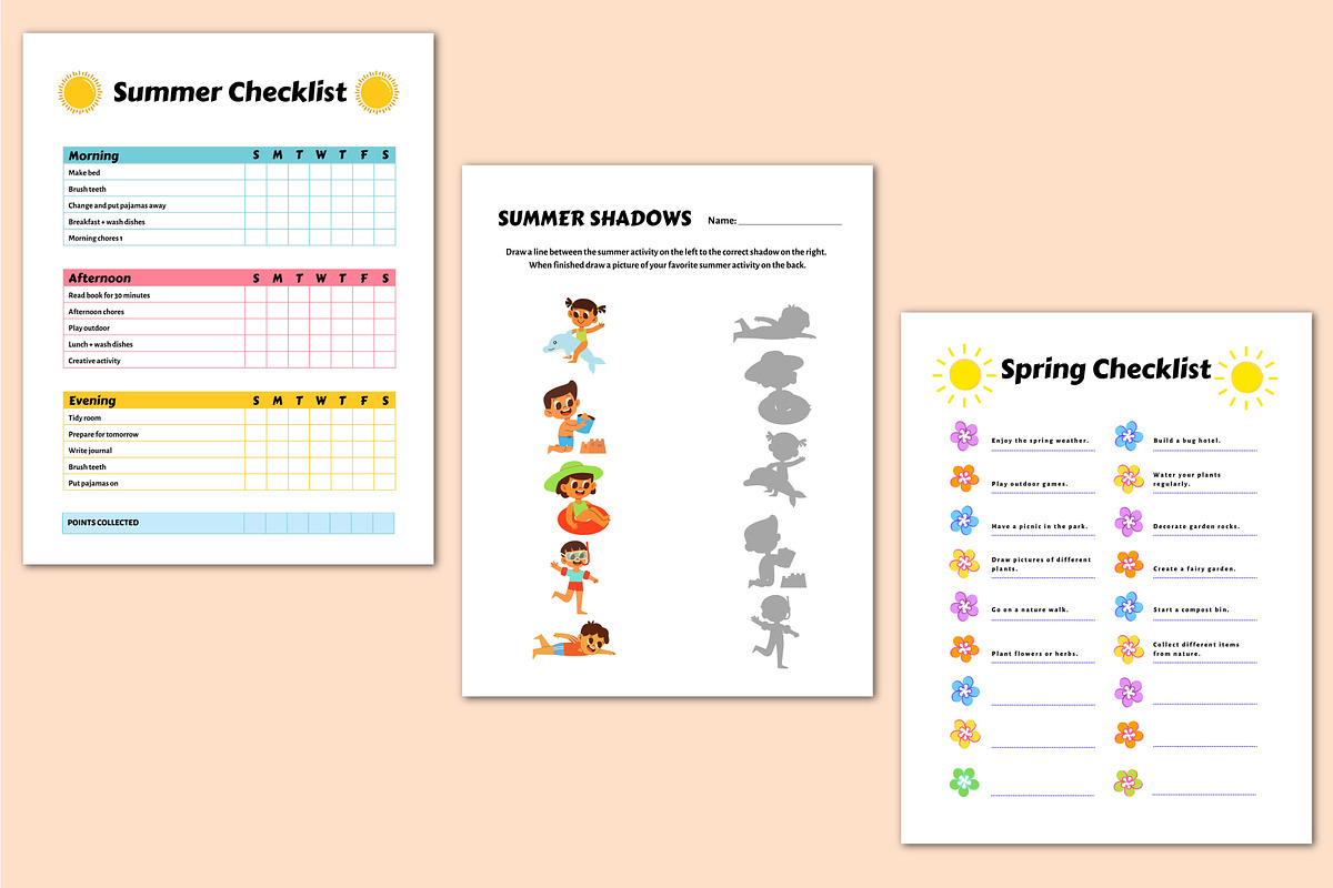 2024 Summer Planner For Kids For Canva