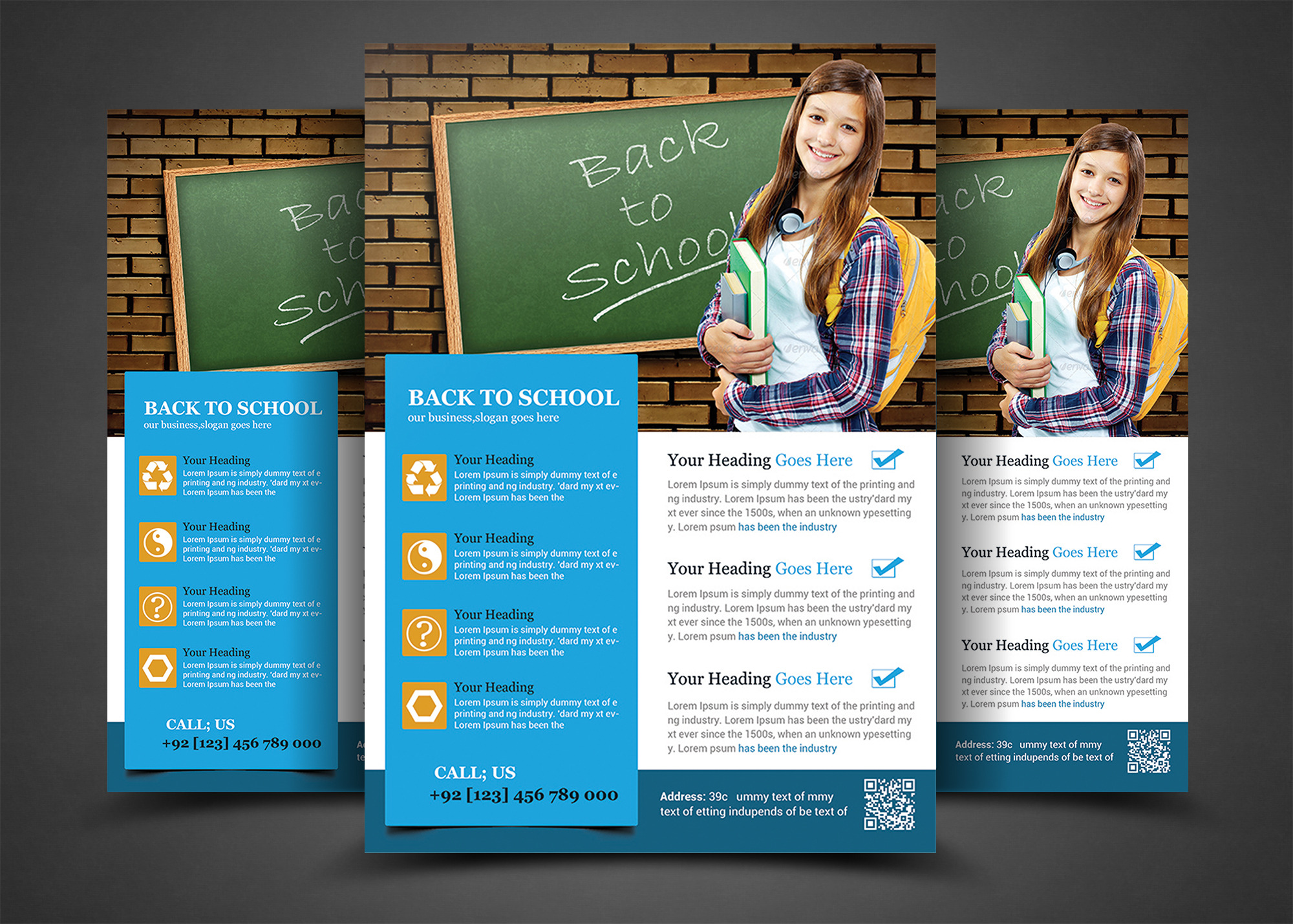 School Education Flyer Template, a Flyer Template by AfzaalGraphics ...
