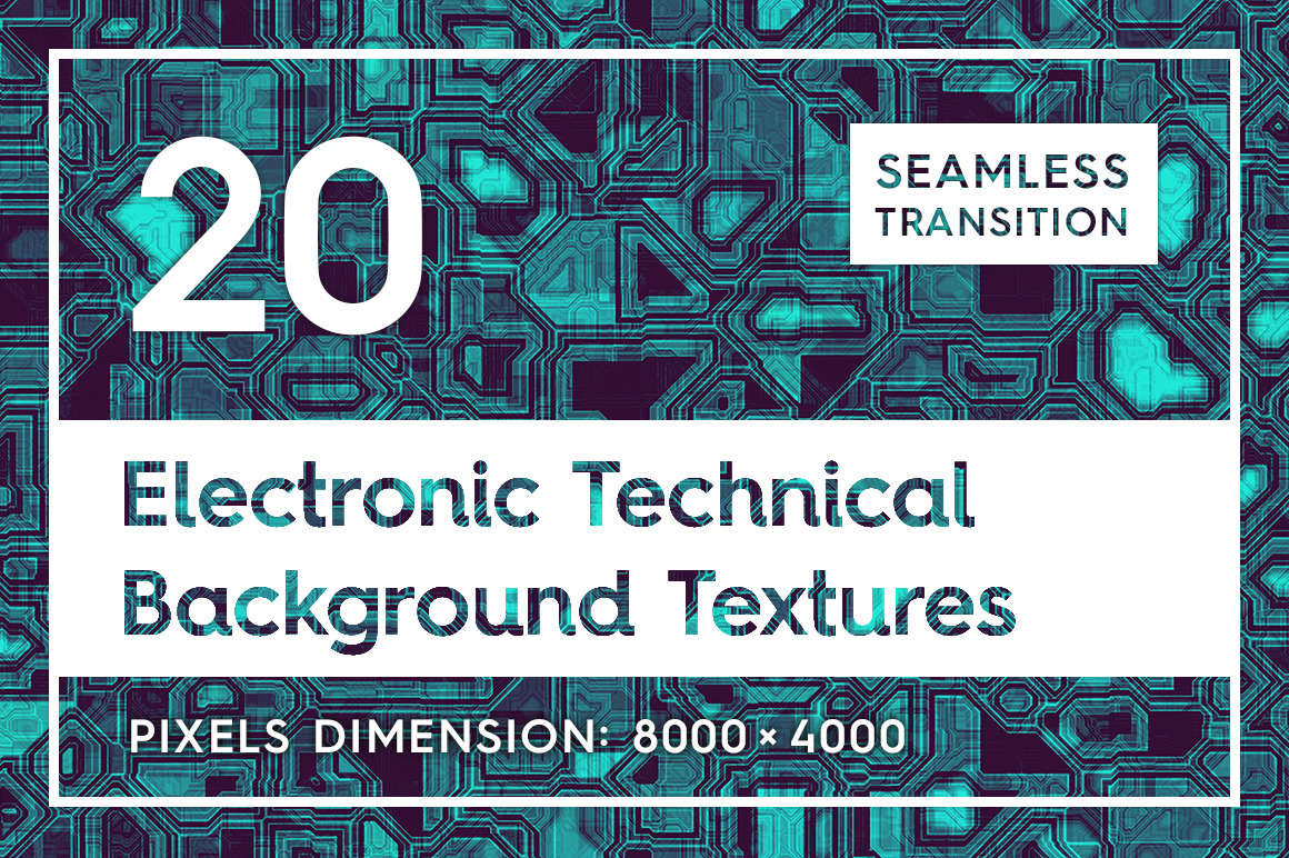 20 Electronic Technical Backgrounds, a Texture Graphic by Textures ...