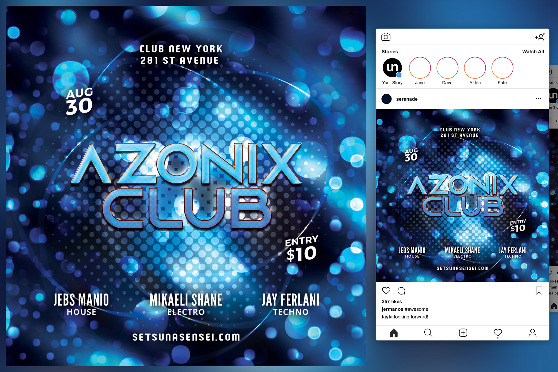 Azonix Club Flyer, a Flyer Template by KiraYamato Design Studio ...