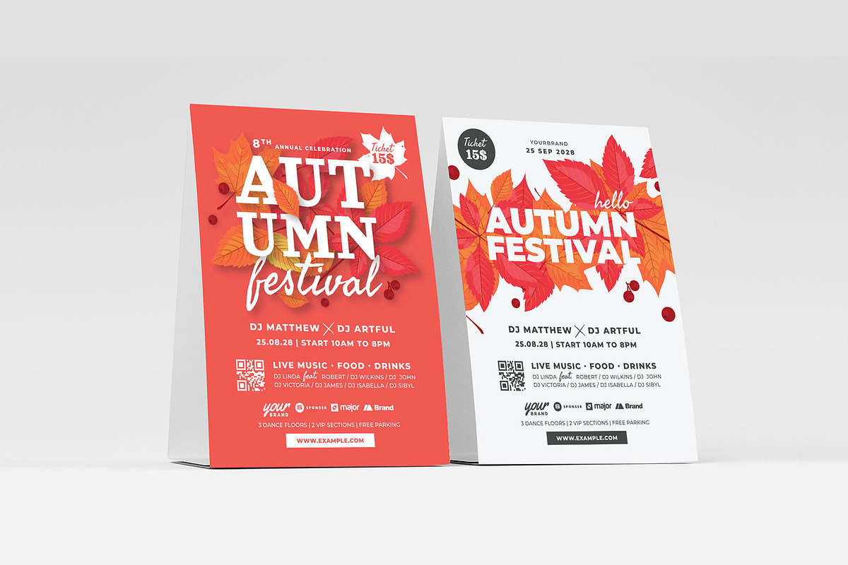 Autumn Fall Flyer Template, a Flyer Template by BrandPacks