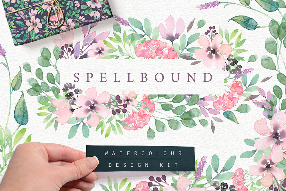 Spellbound Watercolour Design Kit, an Illustration by Lisa Glanz