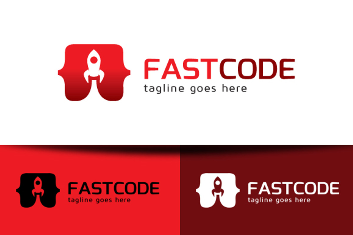 Fast Code Logo Template, a Branding & Logo Template by gunaonedesign