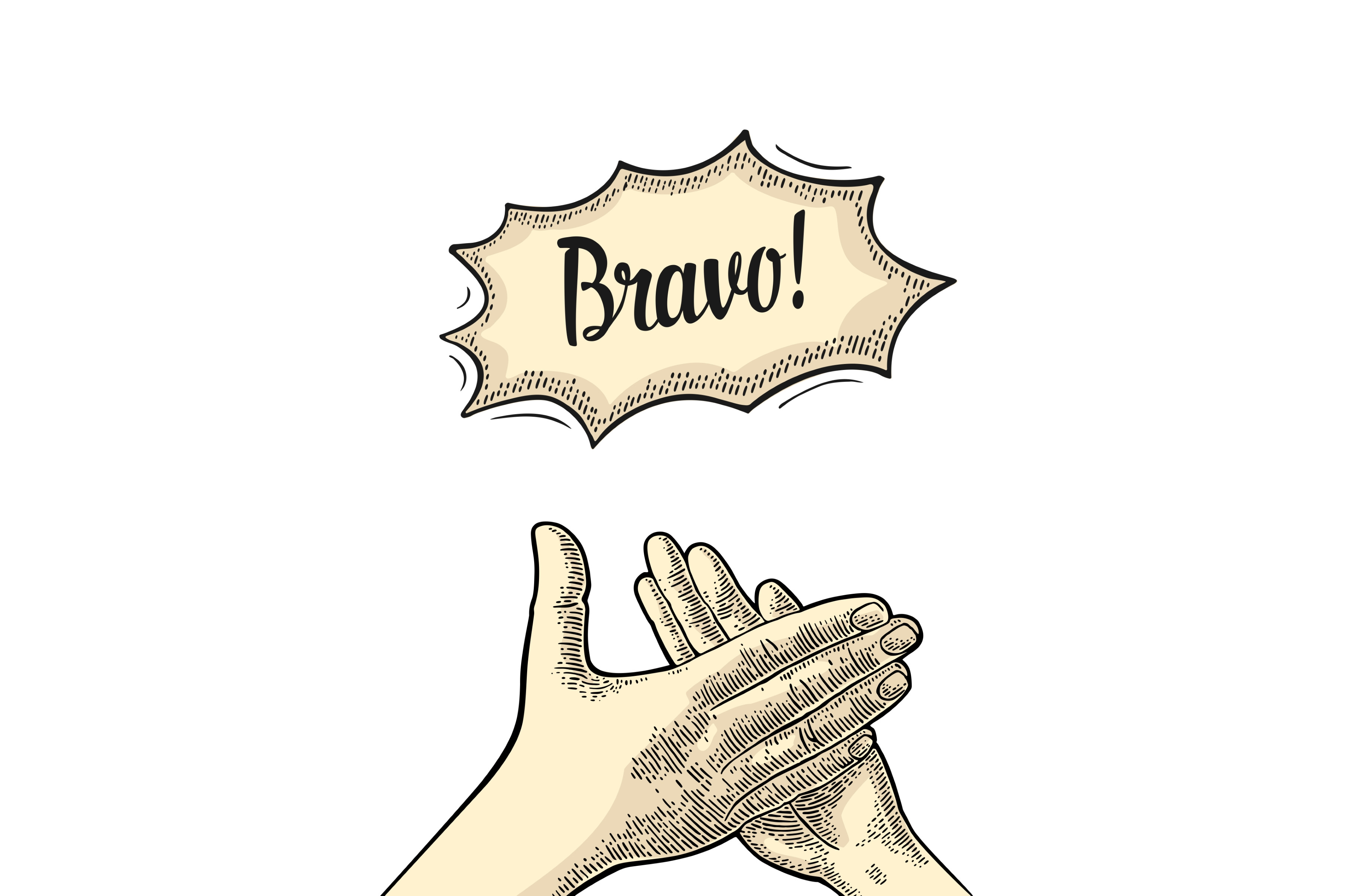 Man clapping hands, applause sign., a Person Illustration by MoreVector ...