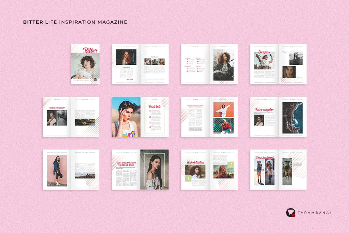 Bitter - Magazine Template, a Magazine Template by Plan B