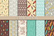 12 Bohemian Seamless Patterns, a Pattern Graphic by Blue Lela Design