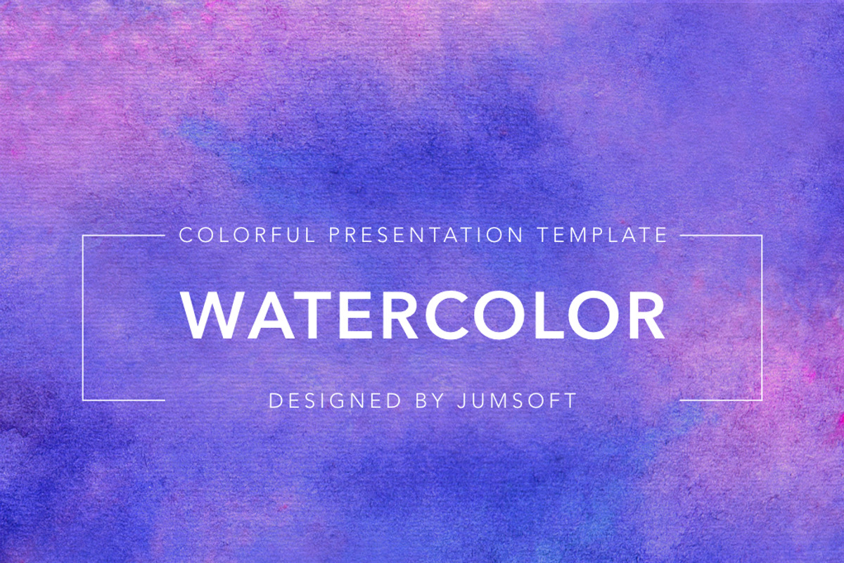Watercolor PowerPoint Template, a Presentation Template by Jumsoft
