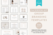 Facebook group Canva templates, a Social Media Template by Cate Creates