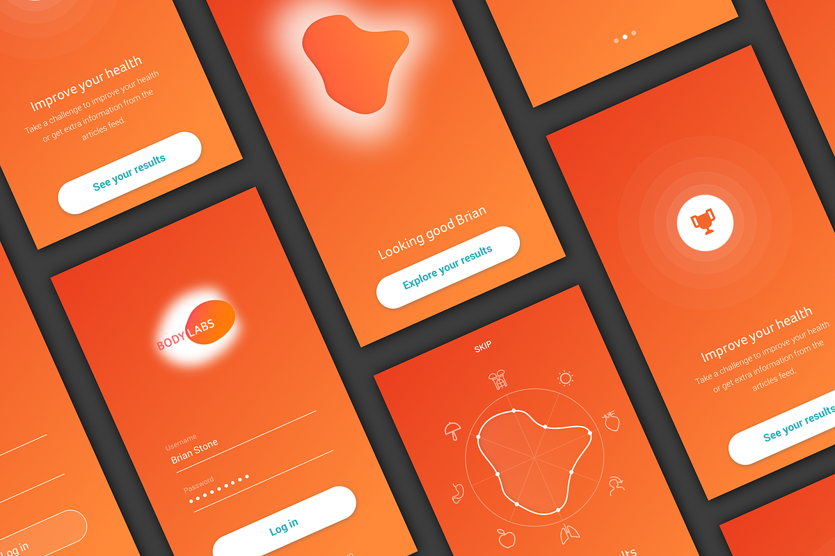 Minimal Mobile App Mock-ups, an iPhone Mockup by Delightful Design