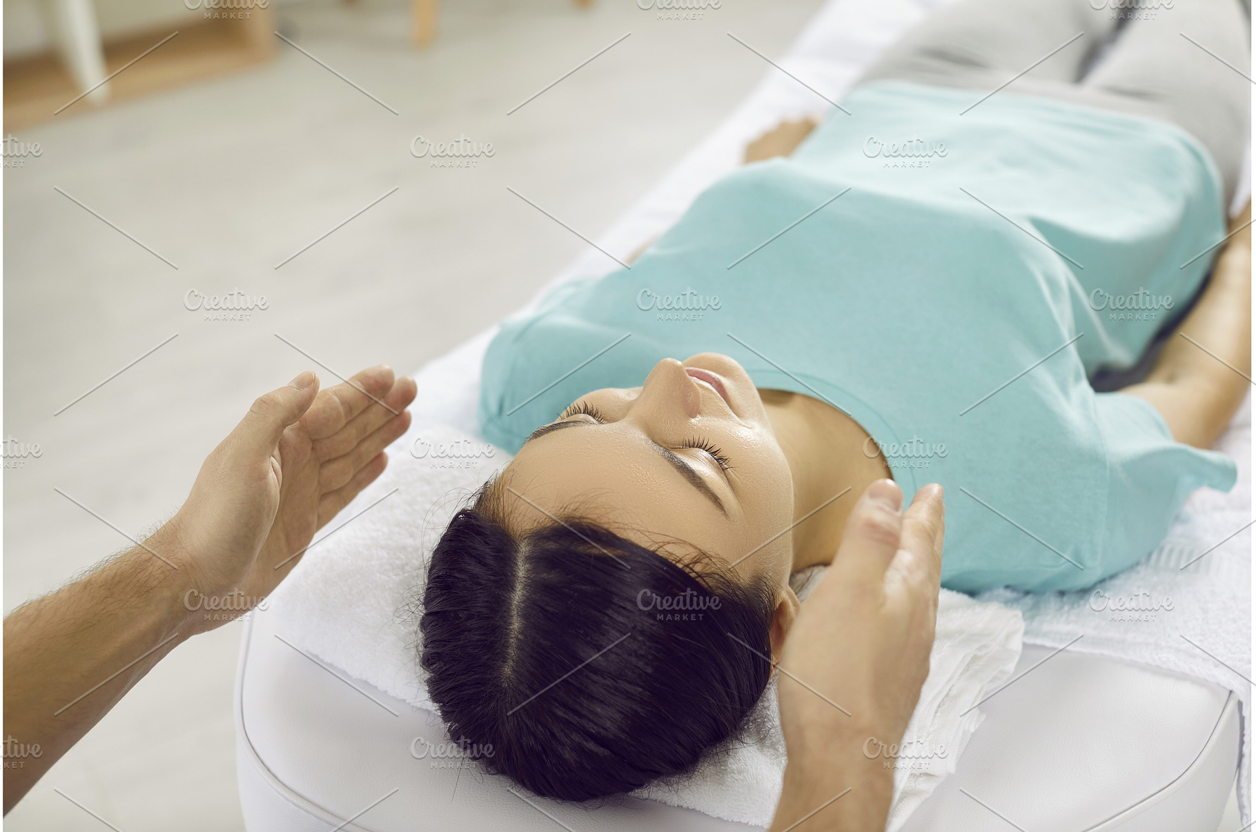 Woman undergoes alternative therapy, a Person Photo by StudioRomantic ...