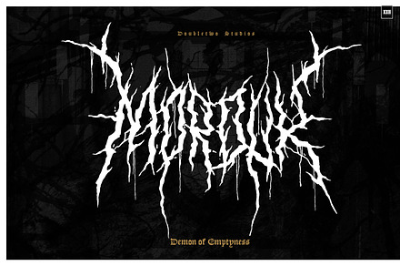 XXII GoreGrinder, a Font by Doubletwo Studios