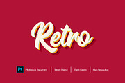 Retro Text Effect & Layer Style, a Layer Style Add-On by shahsoft