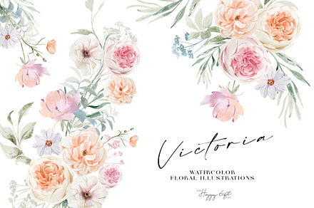 Flower Bouquet Watercolor Clipart | Illustrations ~ Creative Market