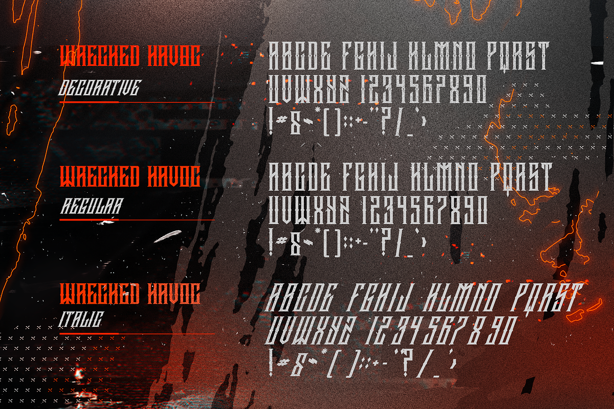 Wrecked Havoc Font, a Handwritten Font by GRVS Studio